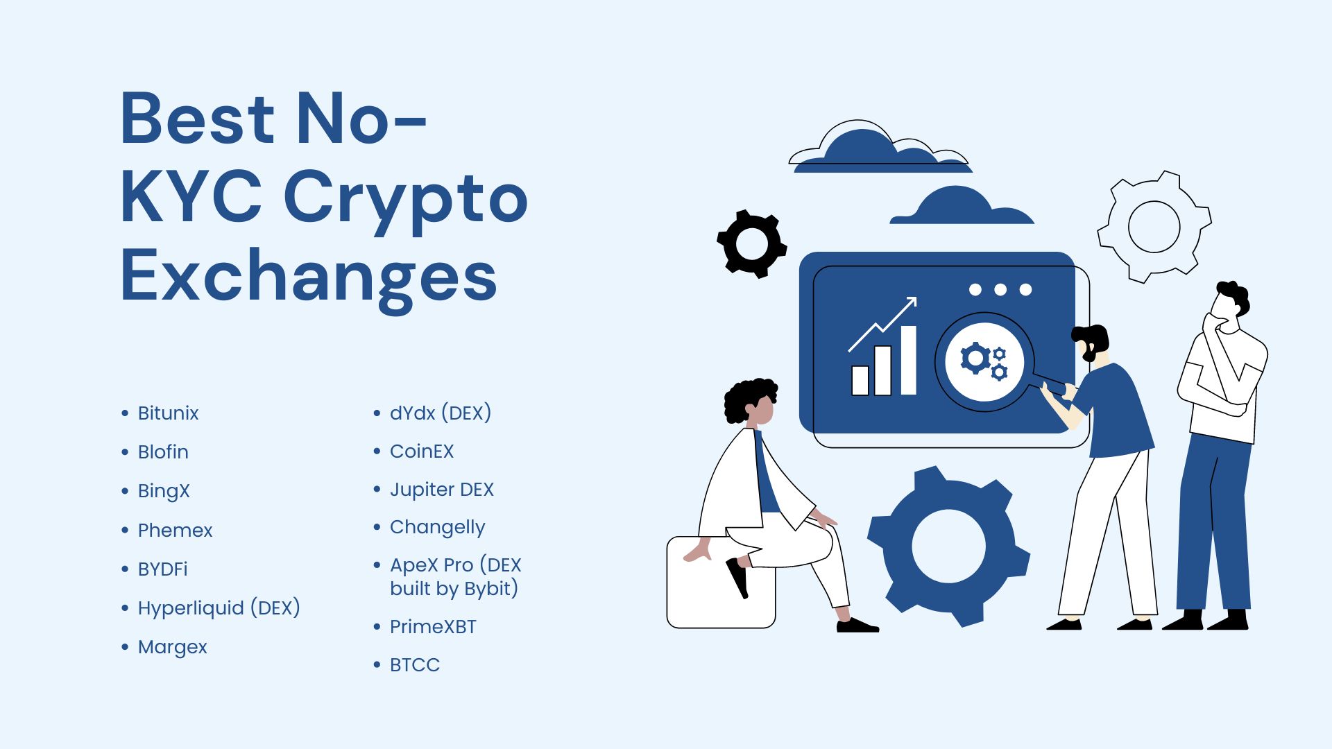 Best No-KYC Crypto Exchanges In 2024 Best No-KYC Crypto Exchanges In 2024